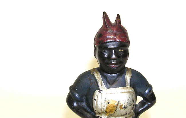 AC Williams Cast Iron Mammy w/ Spoon Bank