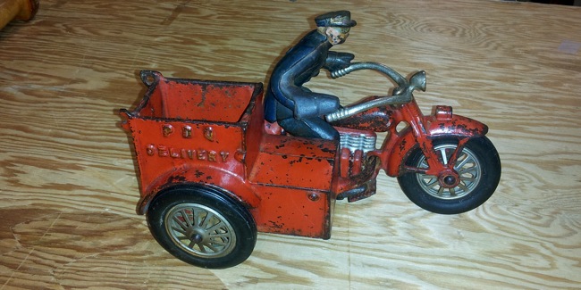 Rare Vindex Henderson PDQ Delivery Motorcycle