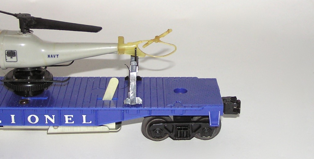 Lionel Postwar O Gauge No. 3419 NAVY Operating Helicopter Car w/BOX