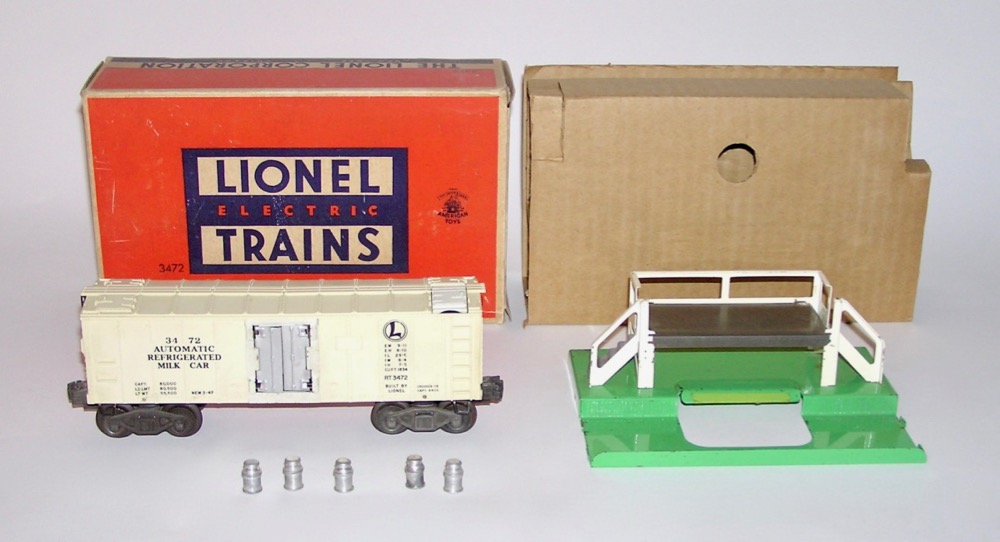 Lionel Postwar Set # 1481WS 2035 Loco 6466W 3472 Milk 3464 SET BOX