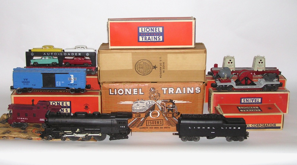 Lionel Postwar 2509WS 665 Freight Set 6805 6414 3650 ++SET BOX