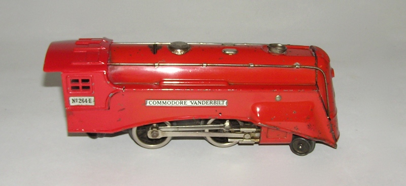 Lionel # 264E Red Comet Commodore Vanderbilt Set 603 603 604