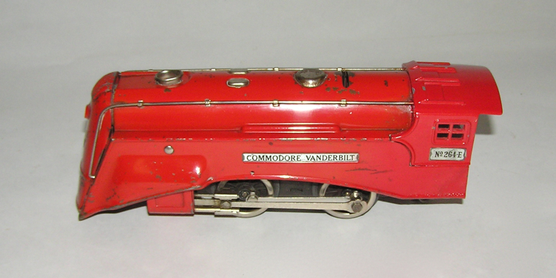 Lionel # 264E Red Comet Commodore Vanderbilt Set 603 603 604